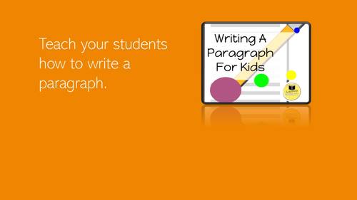 Paragraph Writing | Topic Sentence Supporting Details and Conclusion ...