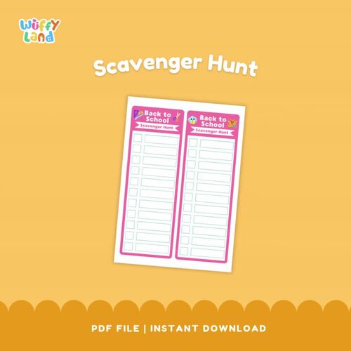 Meet the Teacher & Back to School Scavenger Hunt - First Week of School ...