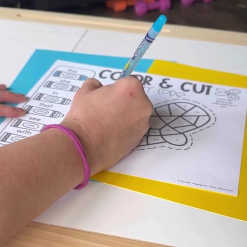 Summer Activities | Sight Word Work Printables | Editable Color & Cut ...