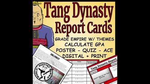 Medieval China Dynasty Report Card Unit Bundle Reading Passages ...