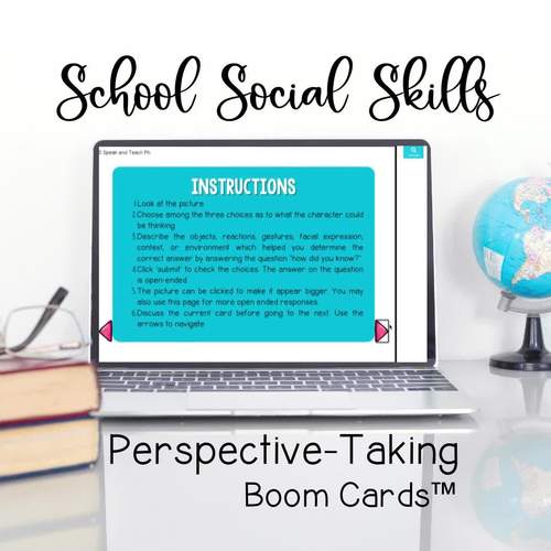 School Social Inferencing and Perspective Taking Speech Therapy Boom Cards™