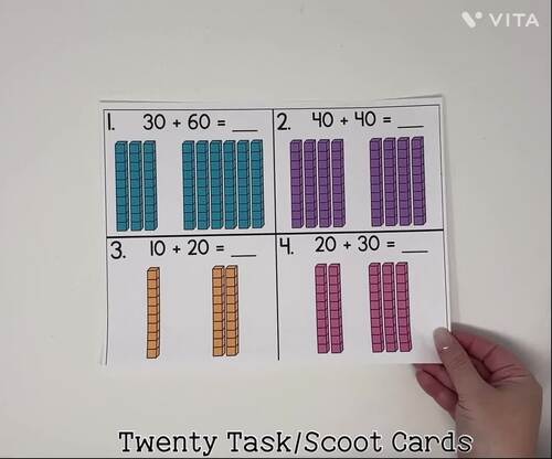 Add Tens Adding Tens Two Digit Addition Without Regrouping Scoot Game ...