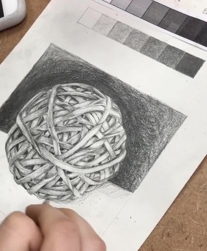 Drawing and Pencil Shading Art Lesson Middle School Art High School Art