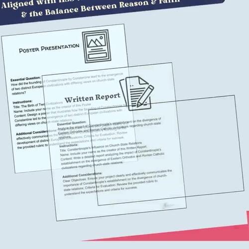 The Scientific Method, Rationalism, and Religion PBL Choice Board - HSS ...