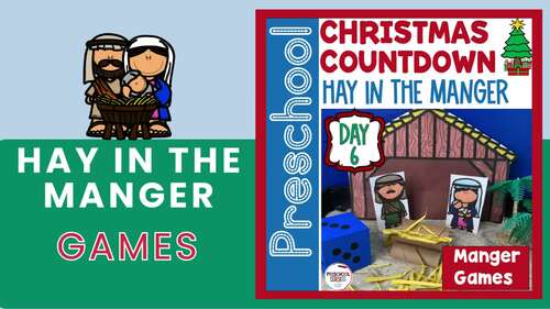 Christian Christmas Activities - Hay In The Manger Games by Preschool SOS