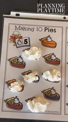 November Morning Tubs - Preschool & Kindergarten Thanksgiving Math ...