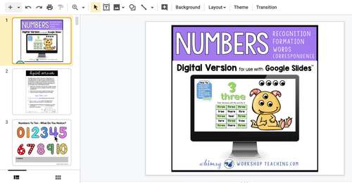 All About Numbers - Unit 1 Math - Digital Version Included for Distance ...