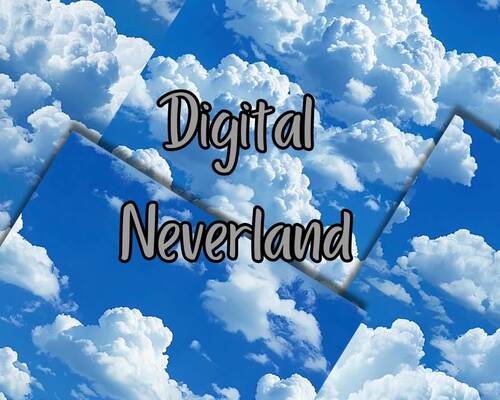 Watercolor Blue Sky Digital Paper Clip Art/ Azure Sky Background