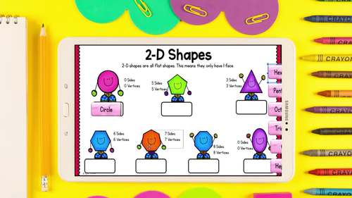 Identify 2D & 3D Shapes - 2nd Grade Math Digital Mini Lesson - 2.G.A.1