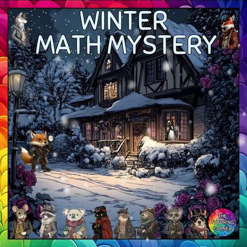 Winter Math Mystery 6th Grade | Winter Math Activities | Review | Game ...