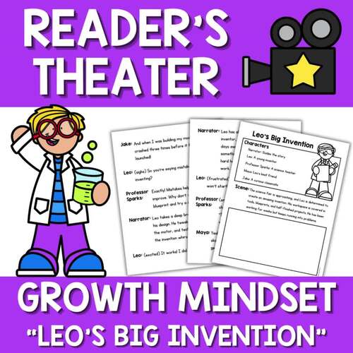 Growth Mindset Activity Readers Theater SEL Skit Play | Fun Guidance ...