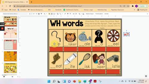 Digraph Worksheets WH | Digital and Print by Rowdy Resources | TPT