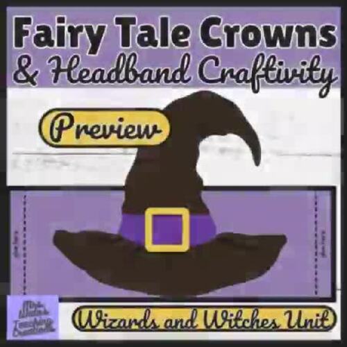 Wizards & Witches Crown Craft Templates | Fantasy & Fairy Tale Writing ...
