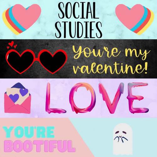 Valentine-Themed Editable Google Classroom Banners / Headers | TPT