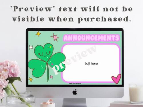 St. Patricks Day Slide Templates With Timers Editable by Bloom With ...