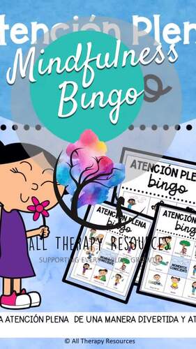MINDFULNESS - Bingo Game - Social Emotional Learning SEL - SPANISH VERSION