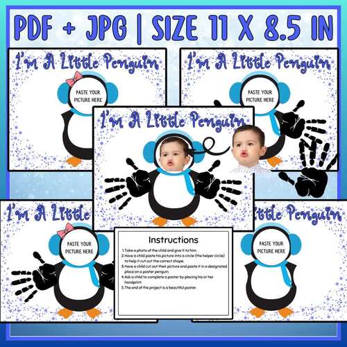 Winter Craft & Poster: winter art project: I'M A LITTLE PENGUIN ...