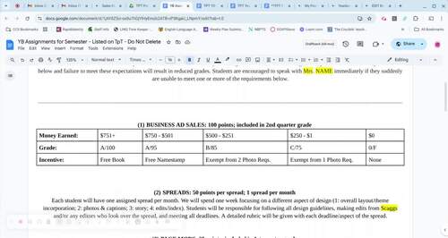 Yearbook Assignments for Full Semester Plus Daily, Weekly, & Monthly ...