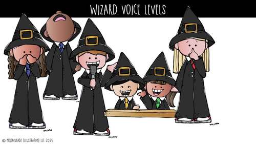 Wizard clip art, Voice Levels Mini by Melonheadz Clipart | TPT