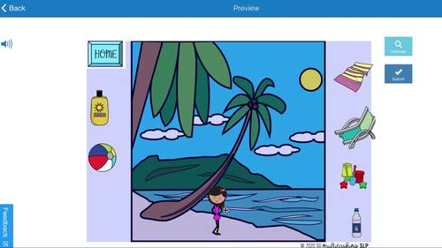 Describe The Picture Scene | Open-Ended | Speech Therapy | Boom Cards™