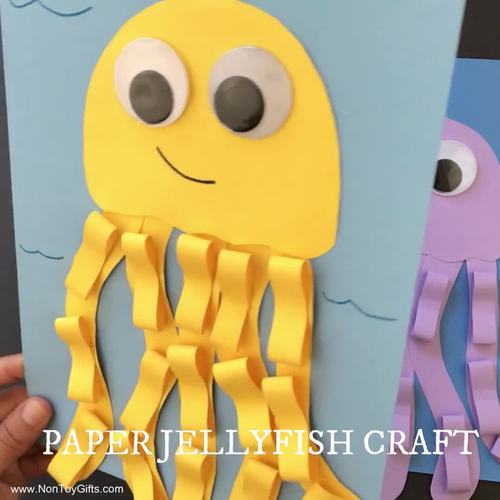 Jellyfish Craft - Ocean Animal Craft - Summer Craft by Non-Toy Gifts