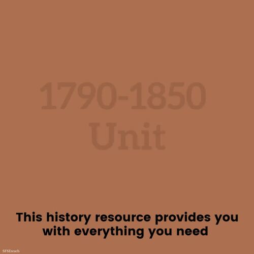 American History 1790-1850 Unit on Westward Expansion with Notes and ...