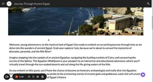 Ancient Egypt WebQuest Research Activity | Guided Notes - Print & Digital