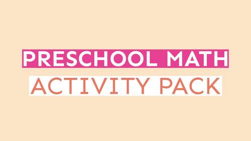Preschool Math Activity Pack (US Spelling) by Math Kids and Chaos