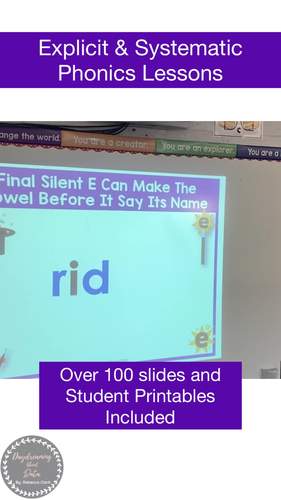 Silent E Phonics Lessons | Structured Literacy | Science of Reading