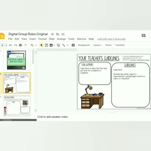 Digital Cooperative Learning Group Roles Distance Learning by RuthAnn Lane