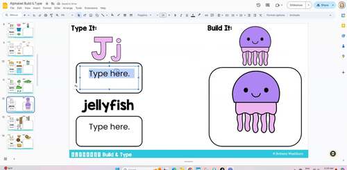 Alphabet Build and Type Digital Activity Mouse & Keyboard Practice