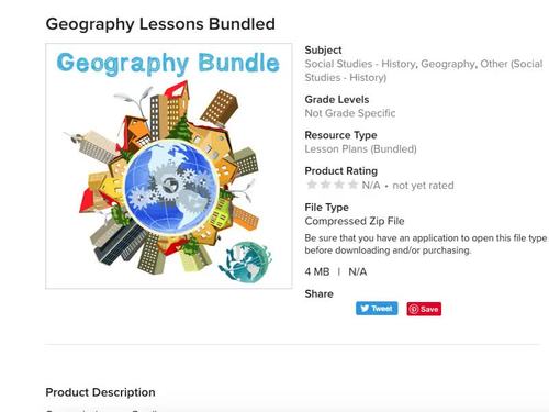 Geography Lessons Bundled by Social Studies Studio | TPT