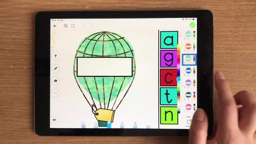 Seesaw activities CVC words Practice | Distance Learning by CrazyCharizma