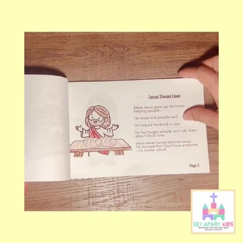 Who Is Jesus? Mini Book Story and Coloring Craft | Bible Activity ...
