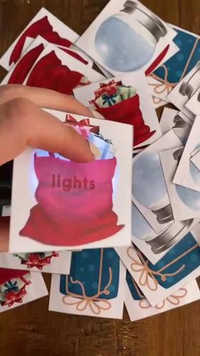Christmas Magic Cards | Amazing Flashlight Activity | Hidden Objects Cards