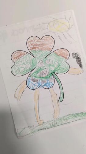 Finish the Doodle March STEAM Challenge St Patrick's Drawing Leprechaun ...