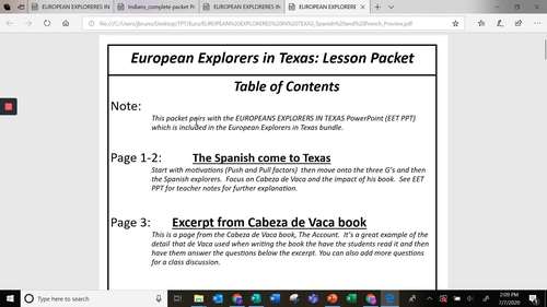 Spanish and French Exploration in Texas by Hustlin' History | TPT