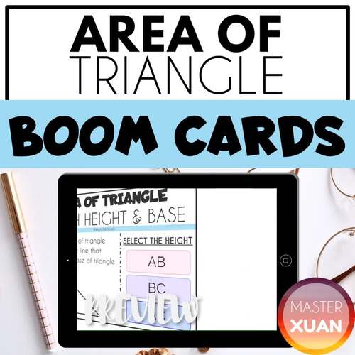 Calculate Area of a Triangle by Master Xuan | Teachers Pay Teachers