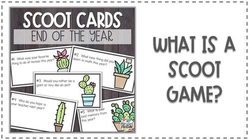 End of the Year Scoot Game | Task Cards by Almost Friday | TPT