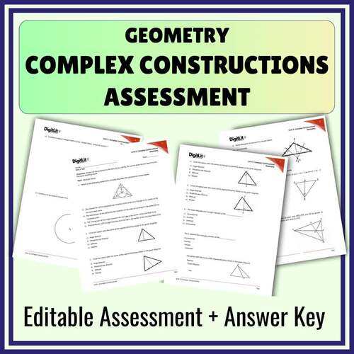 Complex Constructions Editable Test & Assessment for 9th-11th Grade ...