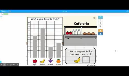 Kindergarten Math School Boom Cards™ Graphing Read It by Ever Joyful