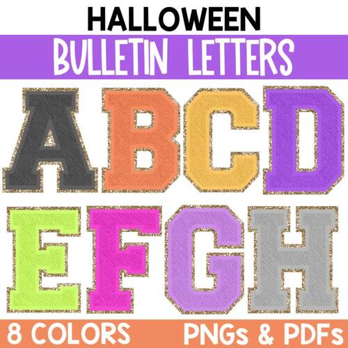 Varsity Bulletin Board Letters / Varsity Clipart / Lettering Pack ...