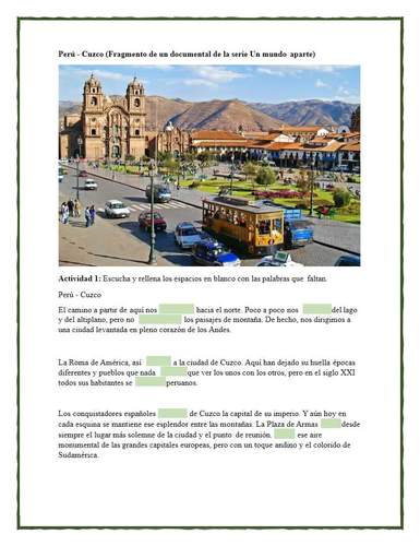 AP Spanish-Perú-Los desafíos Mundiales by Learn Spanish with Miriam