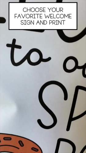 Fall Door Signs for Speech Therapy by Laura G SLP | TPT