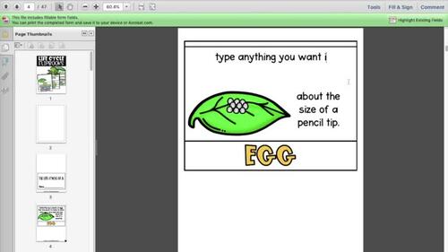 Frog Plant Butterfly Life Cycle Craft Flip Books | TPT