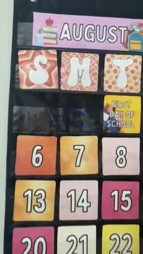 Groovy Retro 70's Pocket Calendar (with holiday/festive and non-festive ...