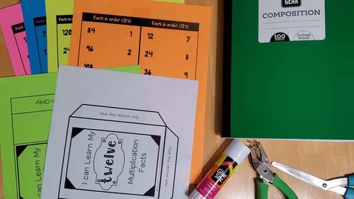 New and Improved Multiplication Flash Cards with built in Organization