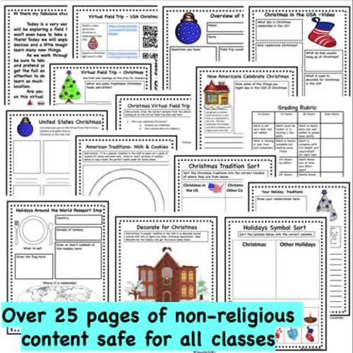 Christmas in the USA Virtual Field Trip Holidays Around the World