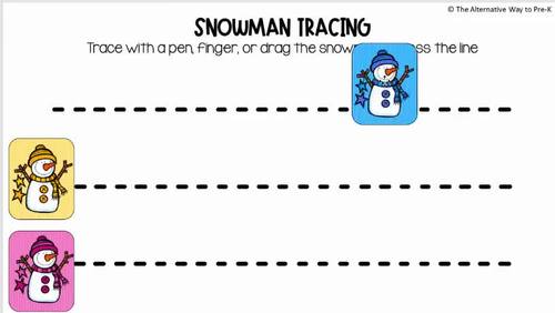 Digital Snowman Activity Set by The Alternative Way to Pre-K | TPT