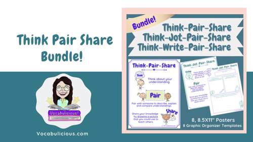 Think Pair Share Activity by Vocabulicious | TPT